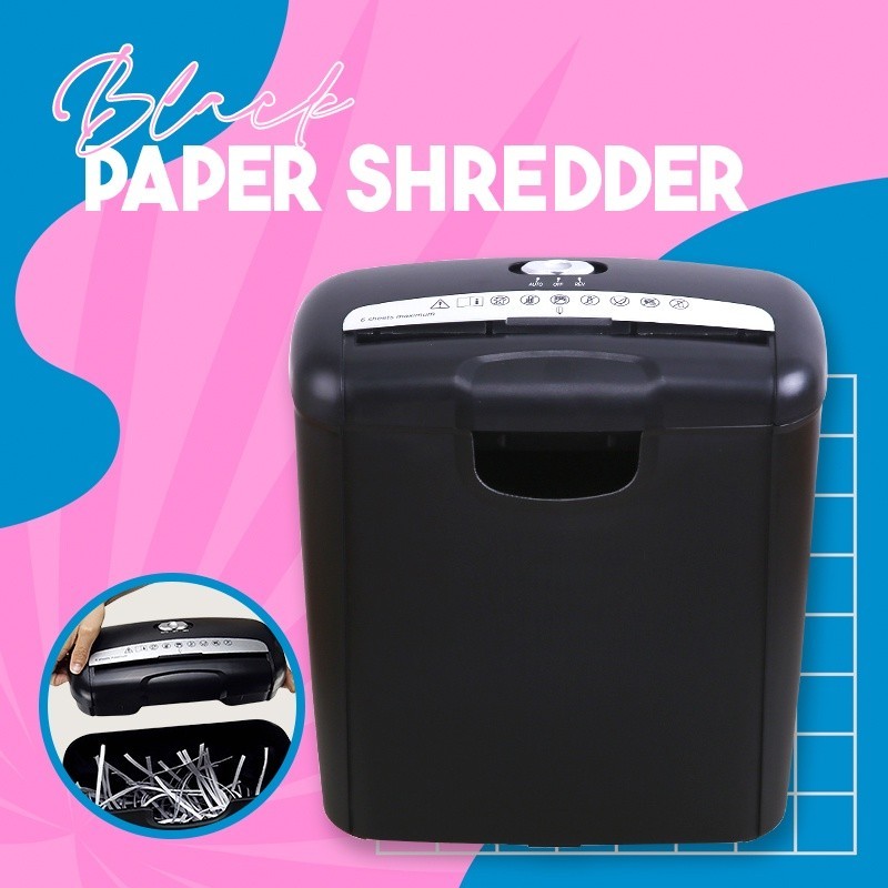 Strip Cut Paper Shredder Machine Black 10L (220v) | Shopee Singapore