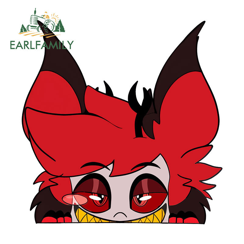 EARLFAMILY 13cm Cartoon Furry Peeker Car Stickers Anime Graffiti Vinyl ...