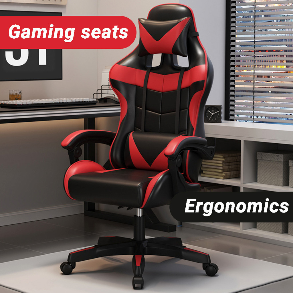 Ergonomic Gaming Chair Recliner Computer Desk Chair Home Office Student ...