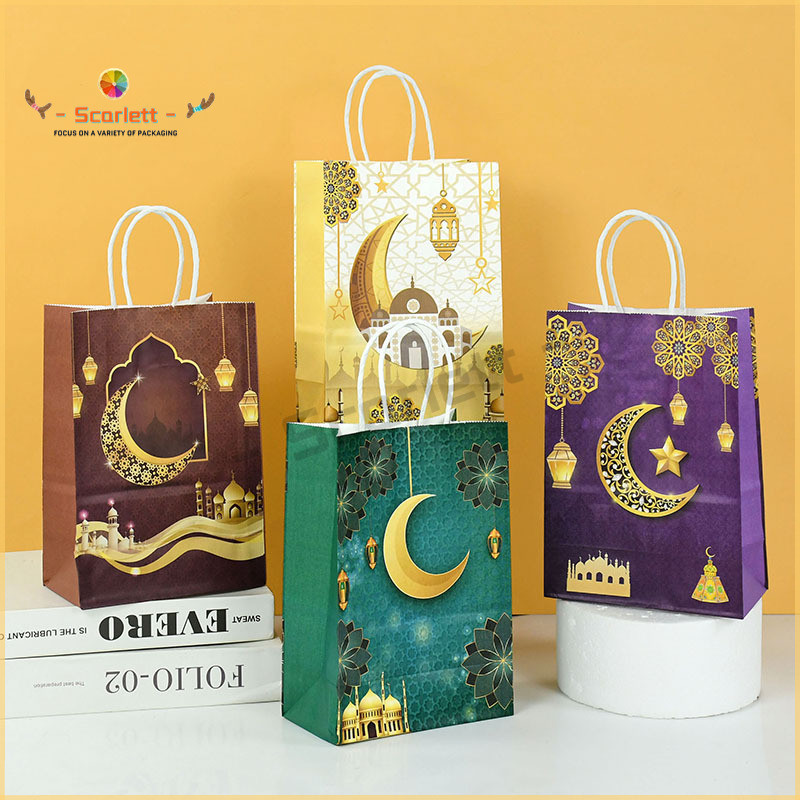 [20pcs/lot] Kraft Paper Ramadan Candys Gift Bag / Eid Mubarak ...