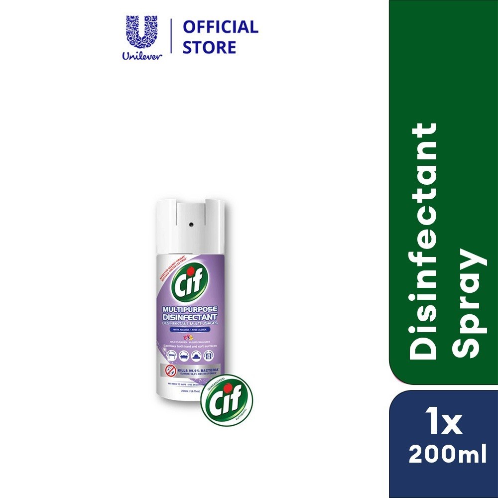 Cif Multipurpose Disinfectant Spray Floral 200ml | Shopee Singapore