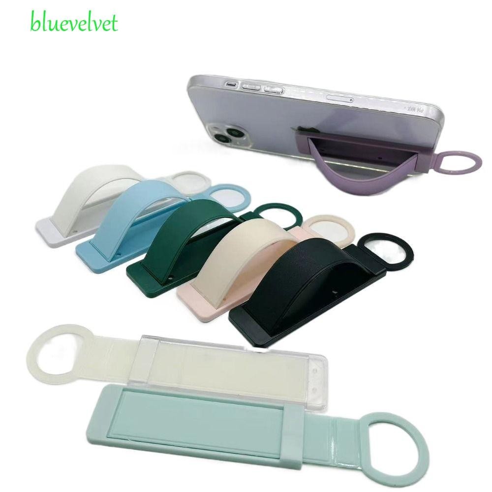 BLUEVELVET Finger Grip Phone Stand, Wrist Band Paste Style Telescopic ...