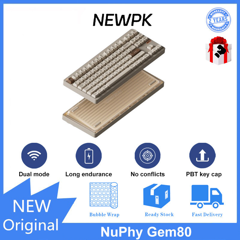 NuPhy Gem80 wireless three mode mechanical keyboard customized gasket ...