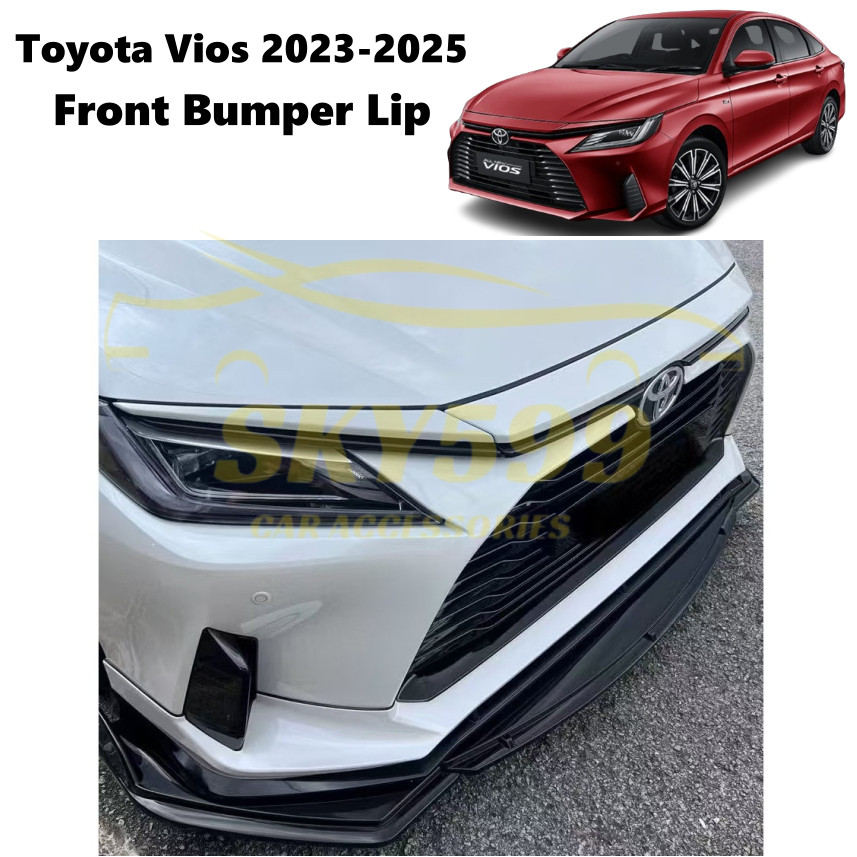 Toyota Vios 2023-2025 Front Bumper Diffuser Lip Wrap Angle Splitters ...