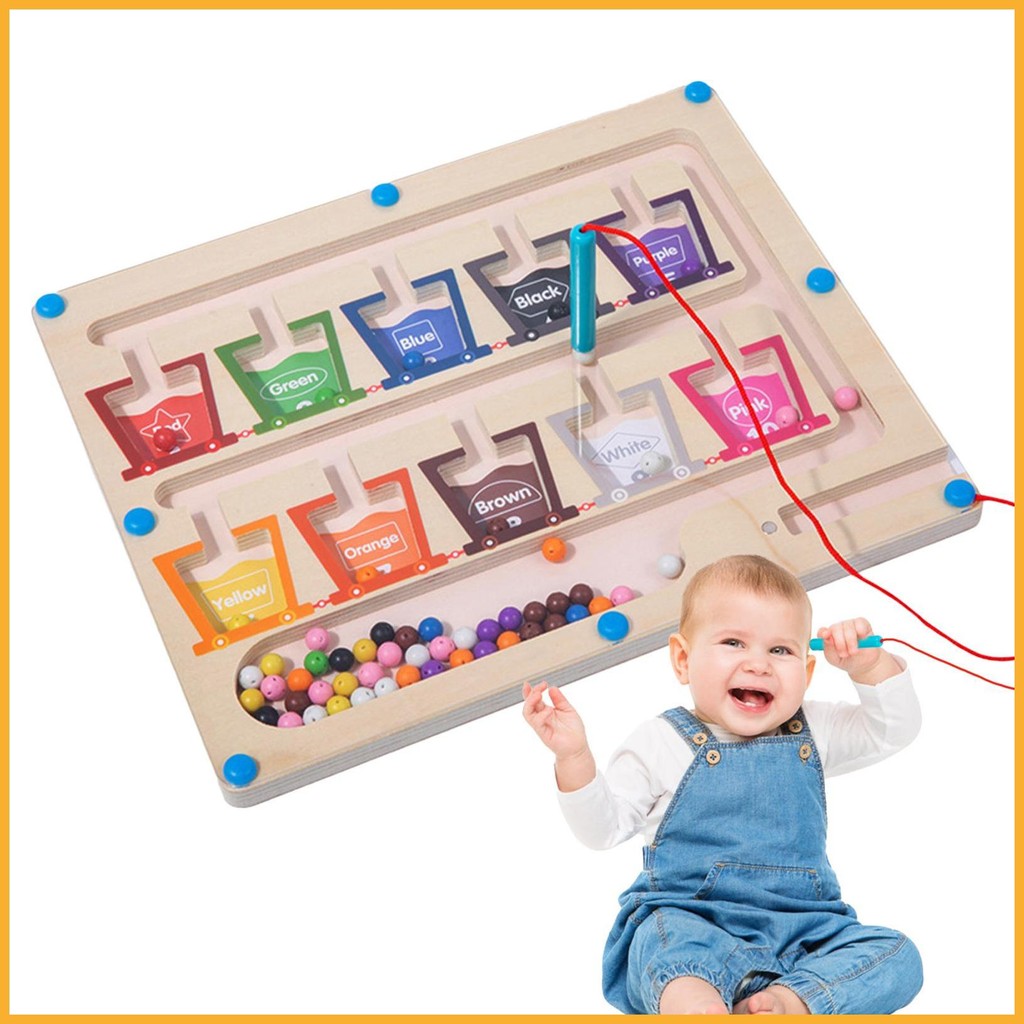 Magnetic Maze Board Magnetic Color Sorting Maze Board Color Matching ...