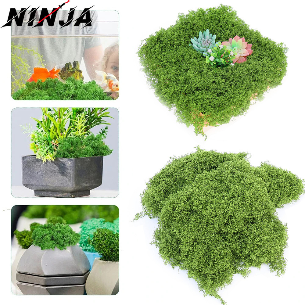 30/50g Green Artificial Moss - Micro Landscape Decor - Flowerpot Grass ...