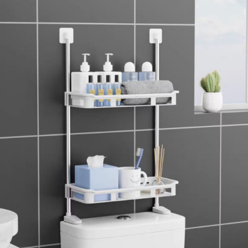 Multilayer Toilet Rack Bathroom Storage Shampoo Soap Organizer Rack Rak ...