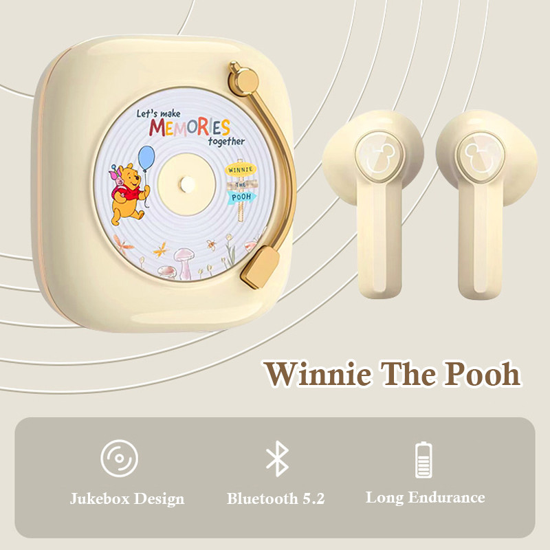 Disney SX-208 Wireless Bluetooth 5.2 Earphones Rotated Jukebox Design ...