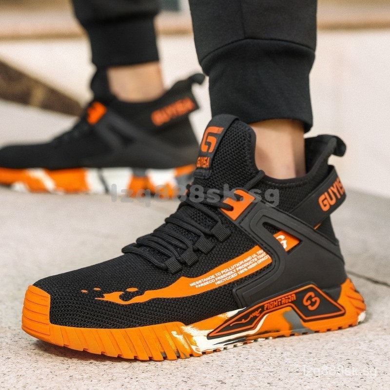 High-top Safety Boots Work Shoes Safety Shoes Steel Toe Shoes Anti ...