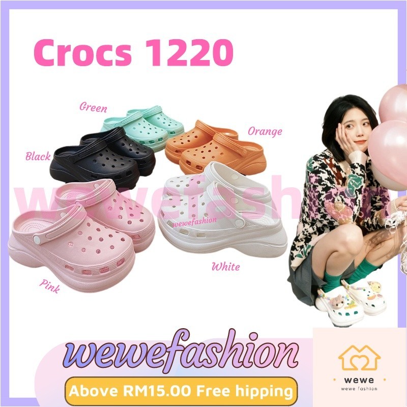 Crocs 1220/HT-797/2913/5103/S688 Sandals Kasut High Heel Soft Sole ...