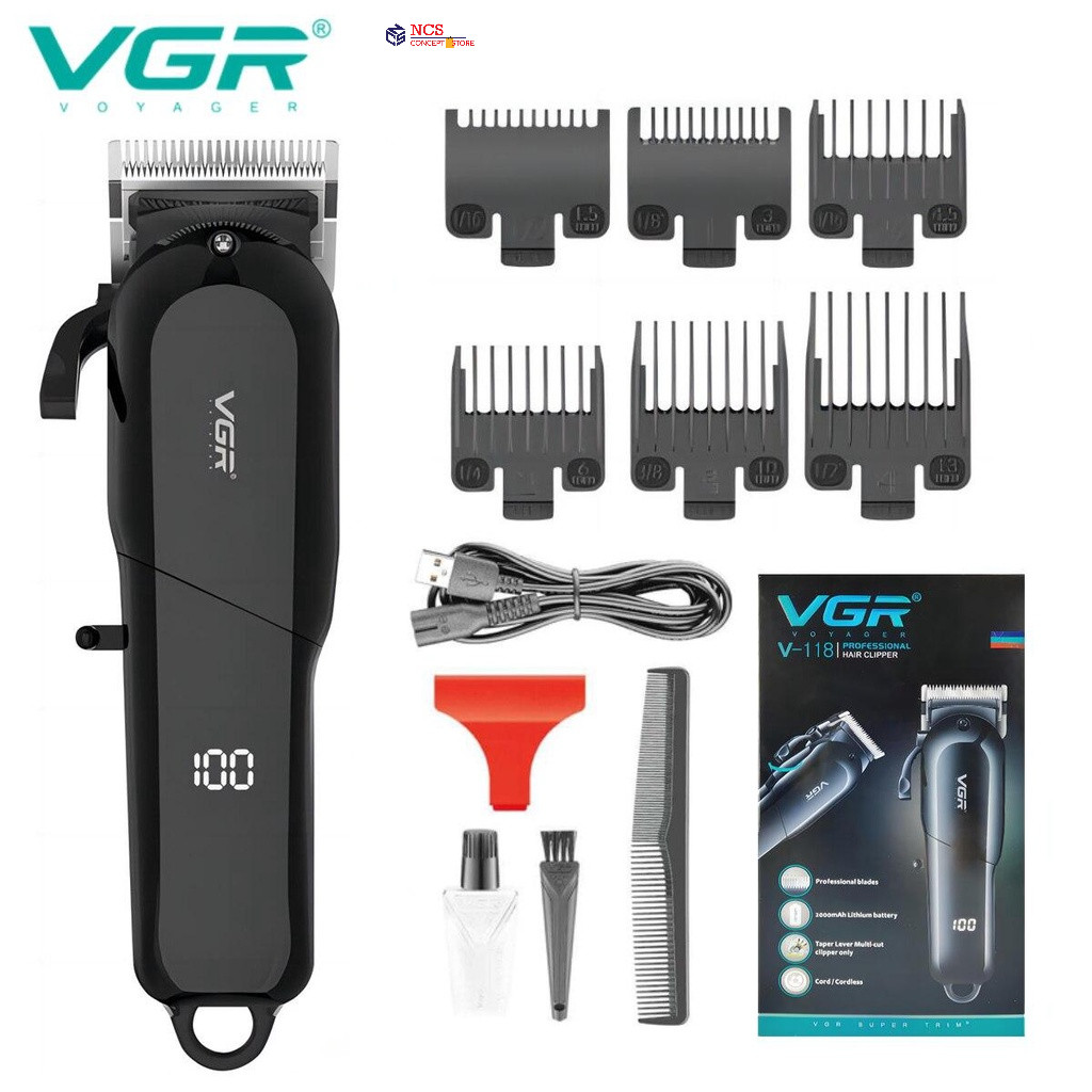 VGR V-118 Professional Hair Clipper Mens Electric Hair Trimmer Haircuts ...