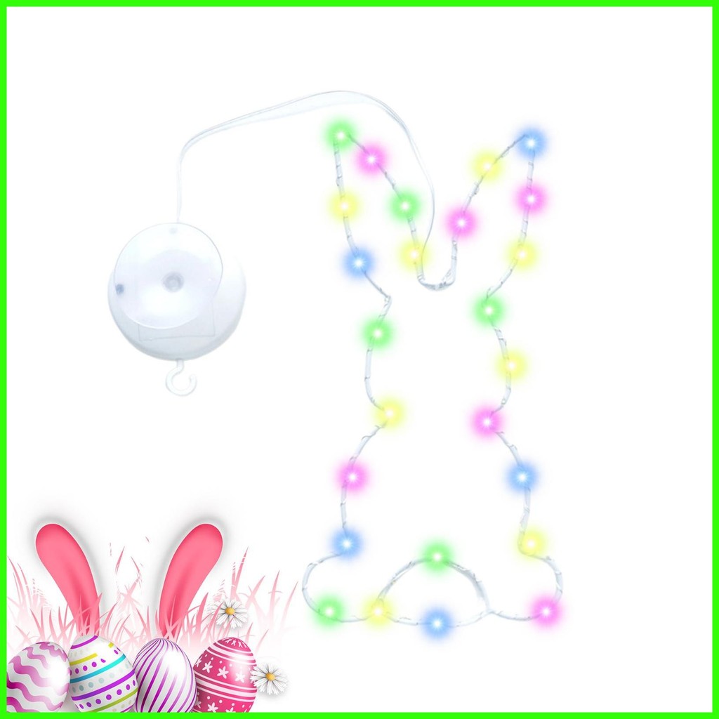 Easter Bunny Window Light LED Bunny Lamp Easter Window Decoration with ...