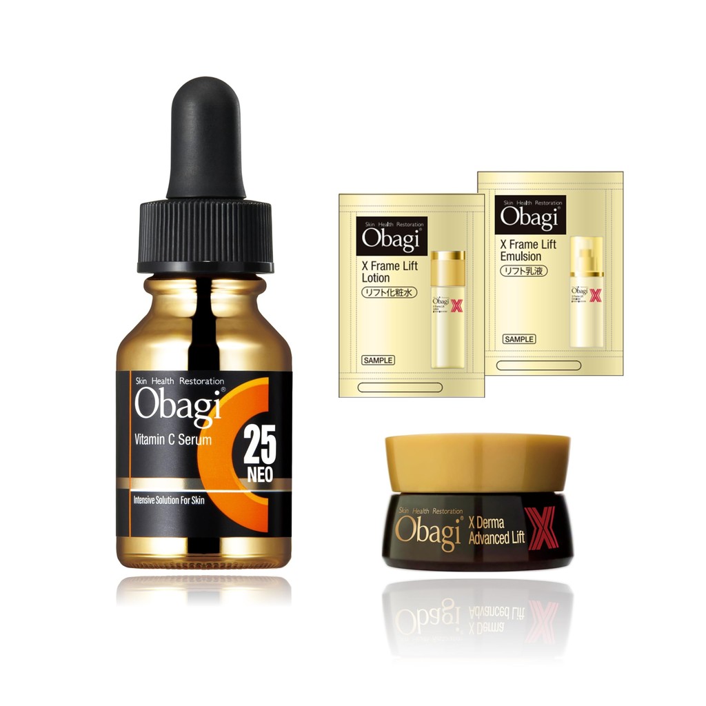 Obagi C25 Serum NEO Supreme Special Set (C25 body + X lotion sachet & X emulsion sachet & X ...