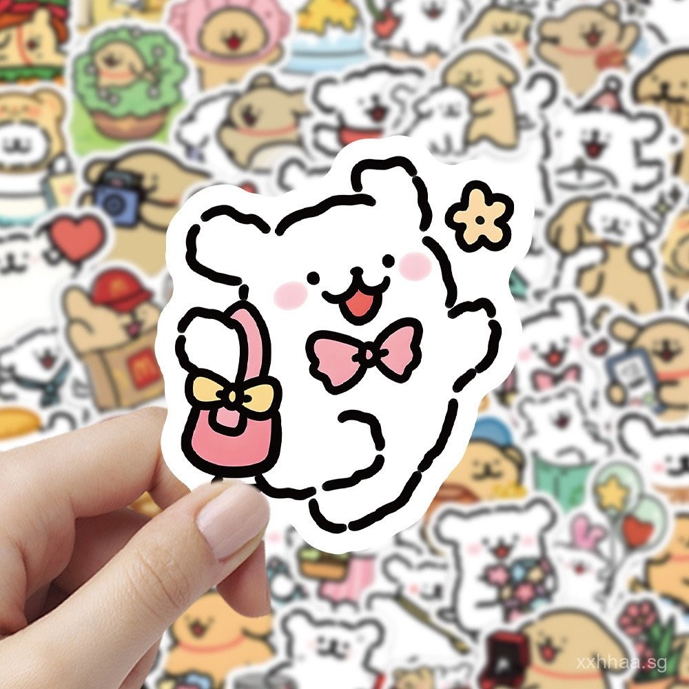 Sticker Line Puppy Sticker Waterproof Sticker Journal stickers 120Cute ...
