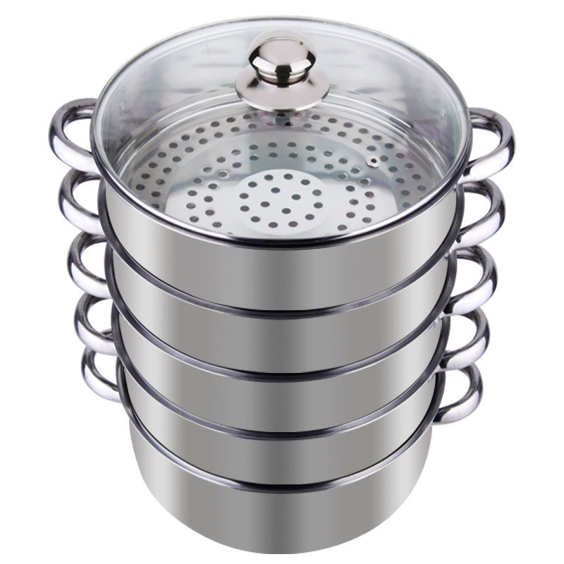Jiajialai Stainless Steel Multi-Layer Steamer Three-Layer Large Steamer ...
