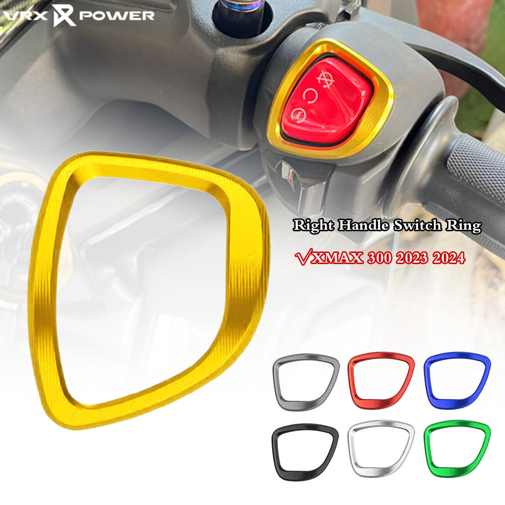 XMAX Motorcycle Right Handle Switch Starter Ring Trim Cap Modified ...