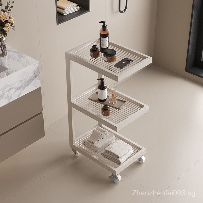 Bathroom Storage Rack Floor-standing Washroom Organizer Toilet Bathroom ...