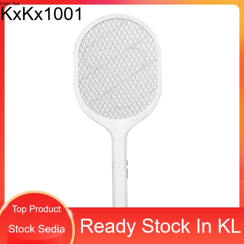 Mosquito Racket Rechargeable Electric Fly Swatter Home Mosquito Swatter ...