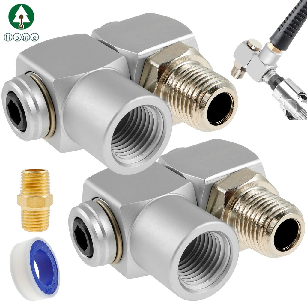 Air Tool Swivel Fitting 1/4inch NPT Male Thread Aluminum Alloy Air ...