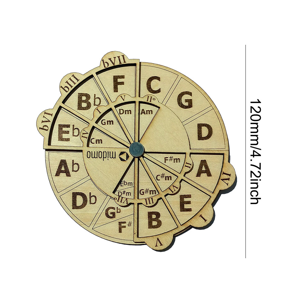 Musical Educational Tool Round Rotating Disk Melody Tool for Guitar ...