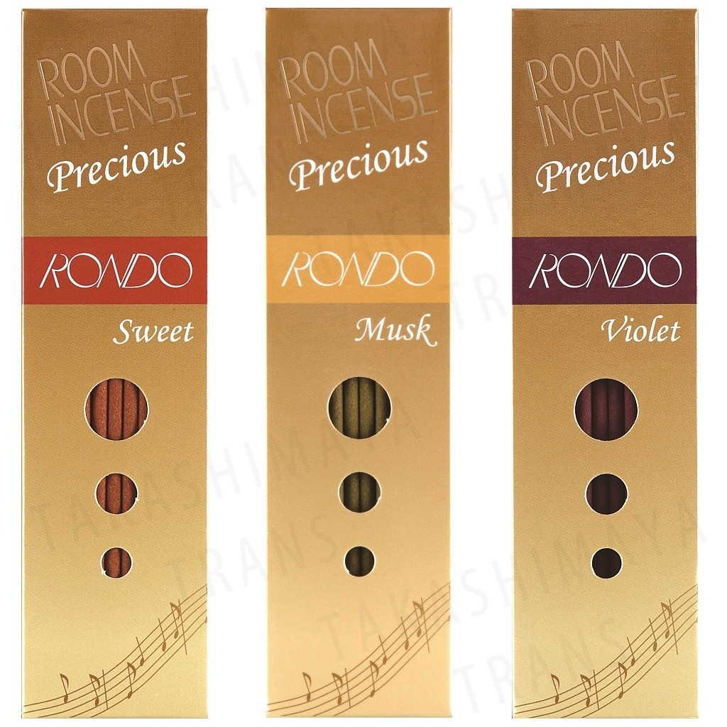 GYOKUSHODO 玉初堂 ROOM INCENSE Precious RONDO 3 Varieties Set with Gift ...