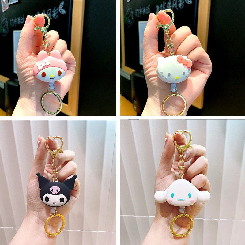 #Keychains# NEW Sanrio Door Pass Holder Keychains Retractable Cute ...