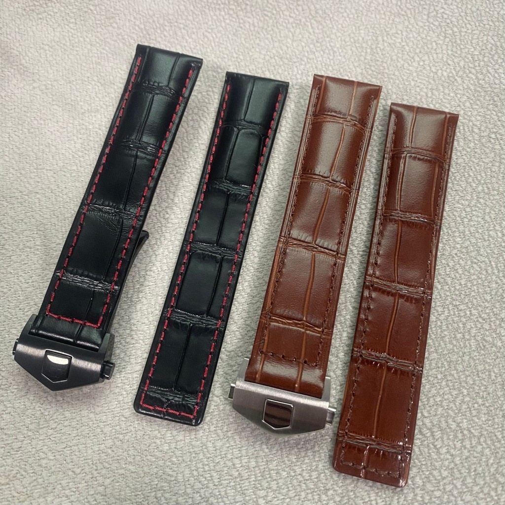 For TAG Heuer leather watch band with male Carrera Monaco fold TAG ...