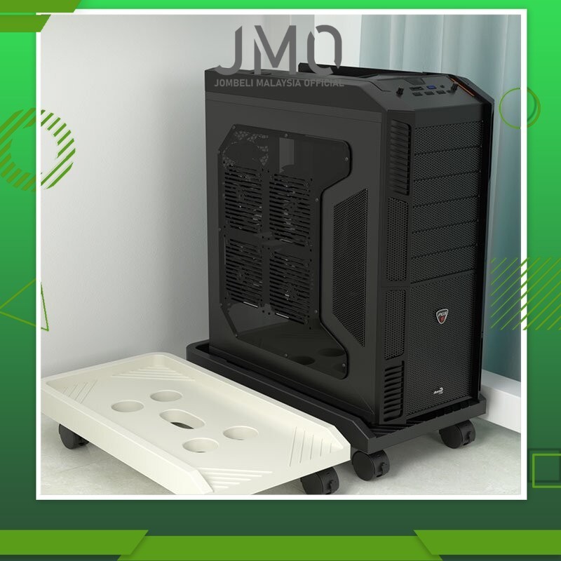 [JMO] 360 Rotating Computer Case Holder CPU Stand PC Base Trolley With ...