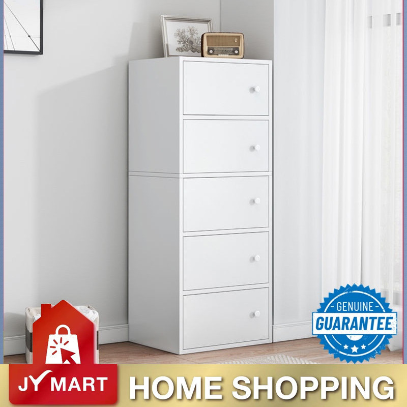 JYMART Storage Cabinet Room Solid Wood Tier Cabinet With Door Cabinet ...