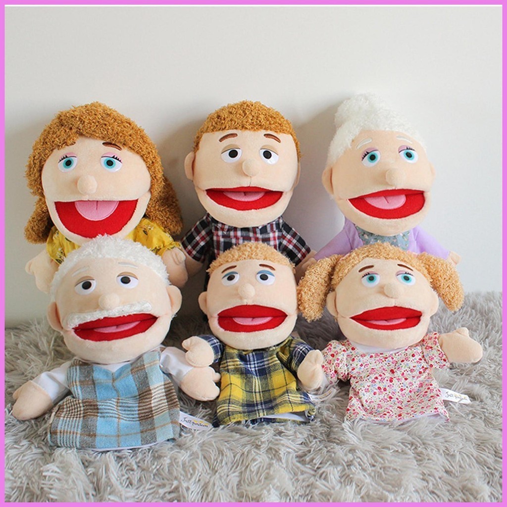 Large Lovable Open Mouth Family Hand Puppet Plush Toy Kids' Parties ...