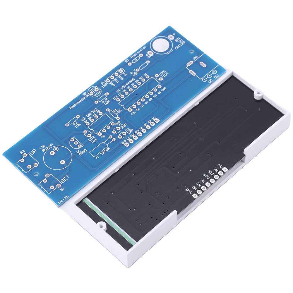 4 Digit DIY LED Digital Clock Kit Electronic Clock Kit for Soldering ...