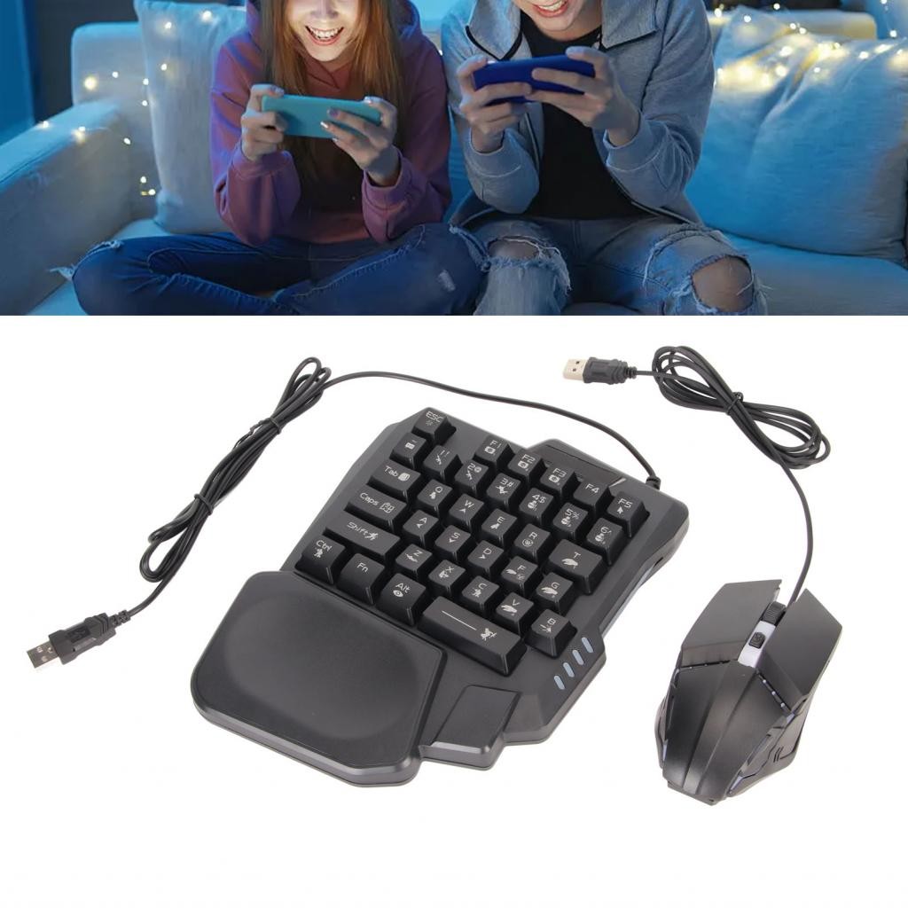 Seashorehouse Keypad Mouse Adapter Set Rgb Gaming Portable Wired Keyboard Converter Low Latency