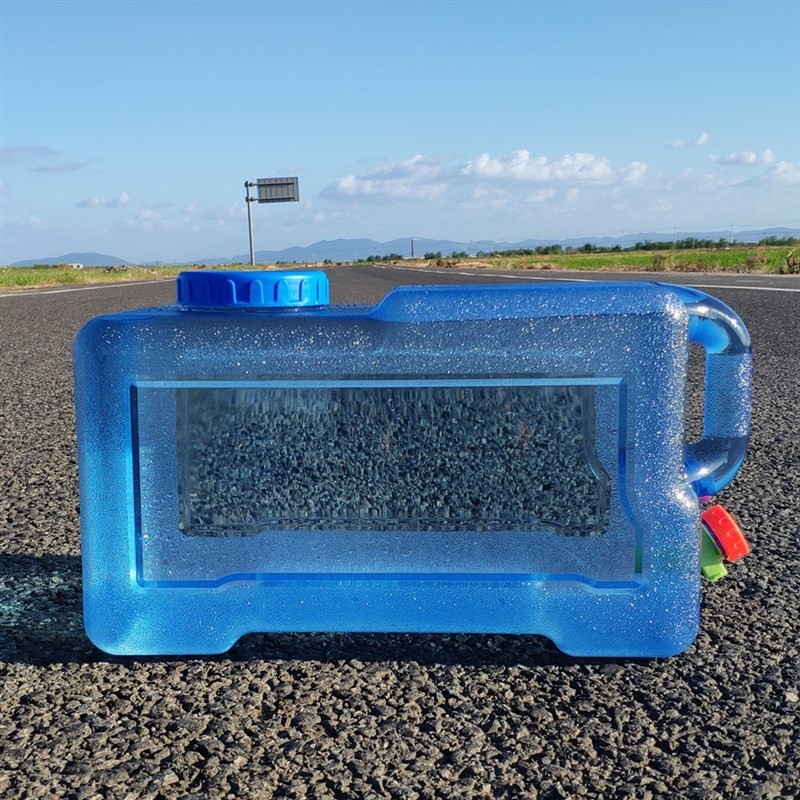 PC Square Outdoor Travel Car-mounted Drinking Water Bucket Wide-mouth ...