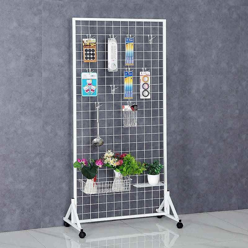 Standing Iron Art Mesh Rack Floor Mobile Mesh Kindergarten Art Display ...