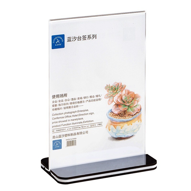 Menu mica A4, Table mica Table A4 Size Transparent Sliding Base ...