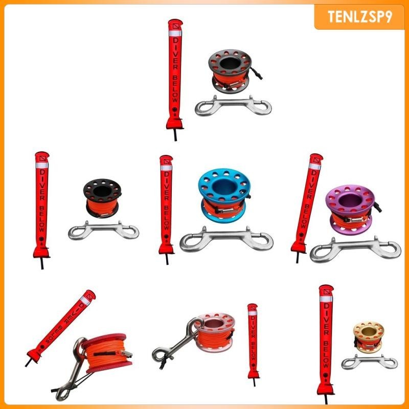 [tenlzsp9] Scuba Diving SMB Surface Marker Buoy Tube with Dive Reel ...