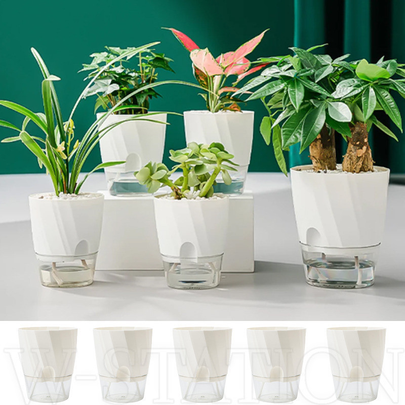 Lazy People Plant Flowerpots - Hydroponic Flower Pot - Automatic Water ...