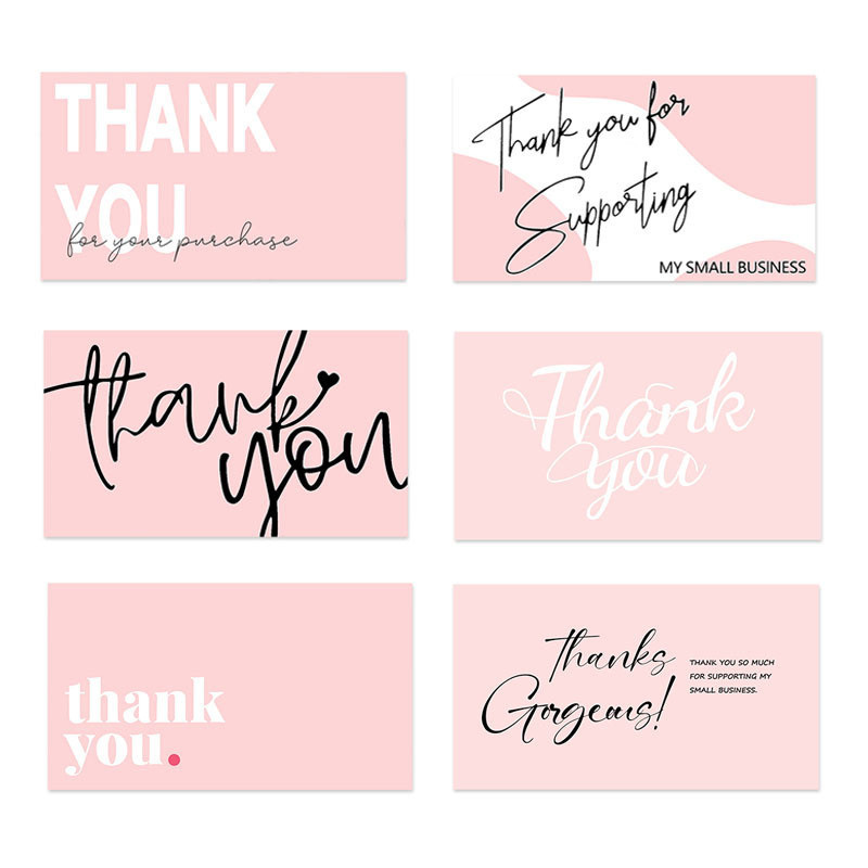 50pcs Thank You Cards For Supporting My Small Business Shopping ...