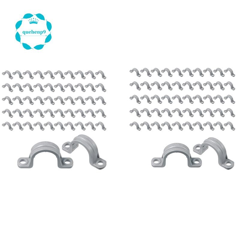 PVC Pipe with Double Hole Plastic Conduit with Pipe Clamp Conduit Clamp ...