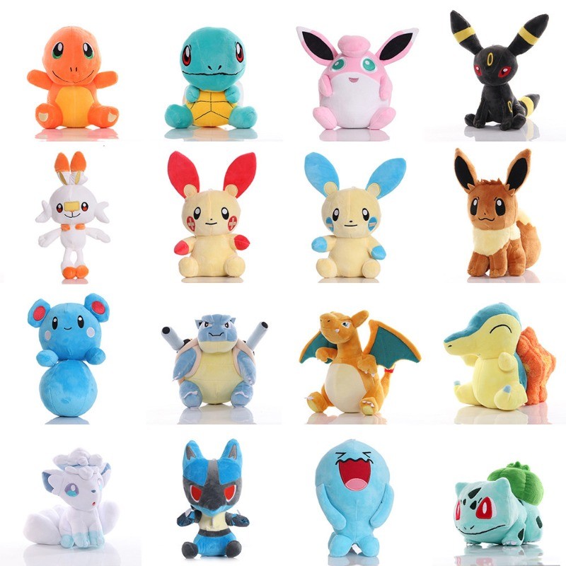 Pokemon Series Plush Doll Pikachu Stuffed Toy Bulbasaur Squirtle ...