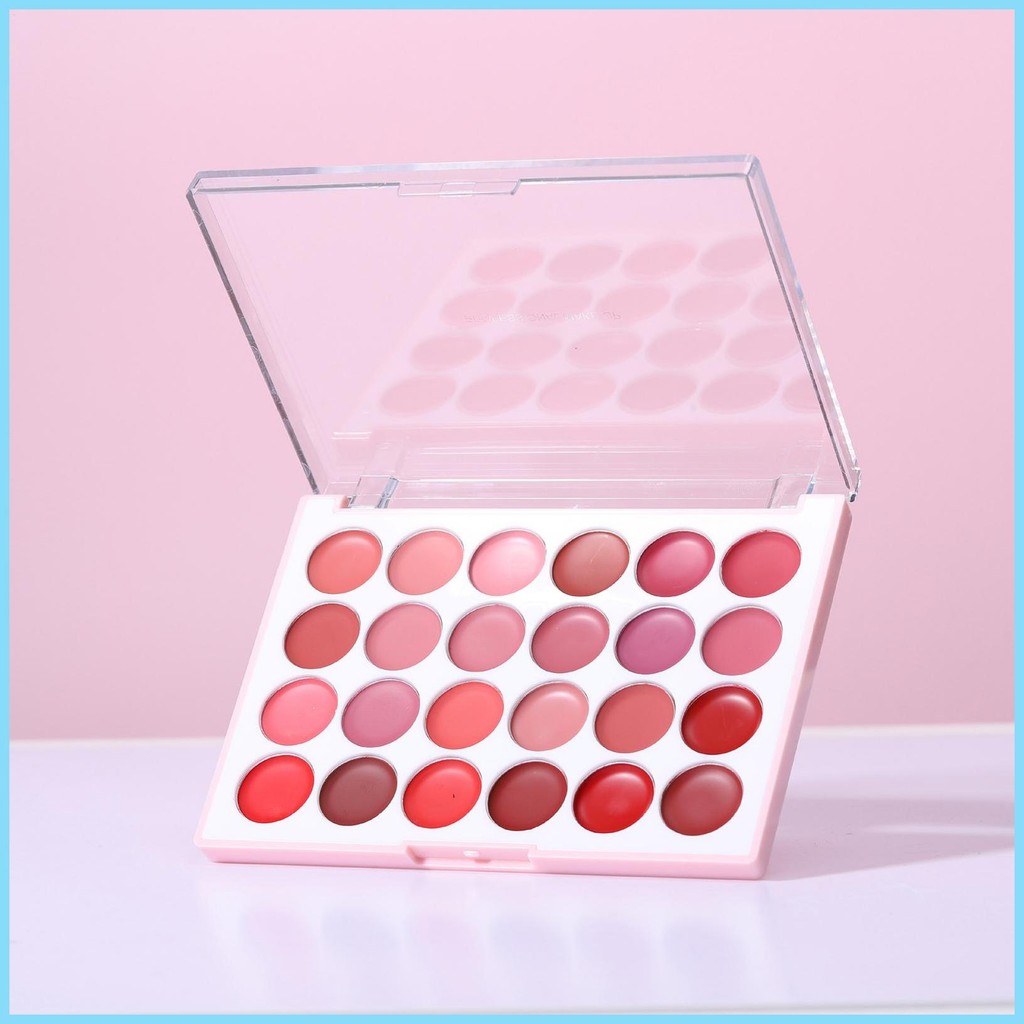 Lip Color Palette Matte Lip Color 24-color Makeup Lipgloss Plate ...