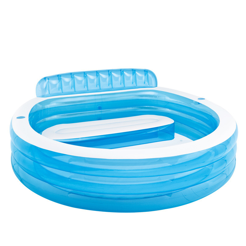 INTEX Inflatable Swimming Pool for Children, Home Use, Transparent and ...