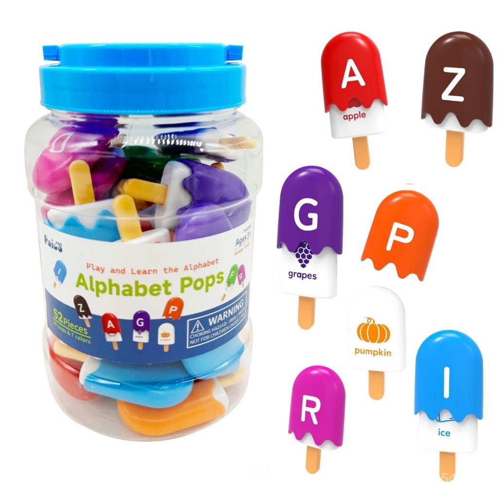 ABC Alphabet Learning Toys Letters Animal Matching Toy Ice Cream ...