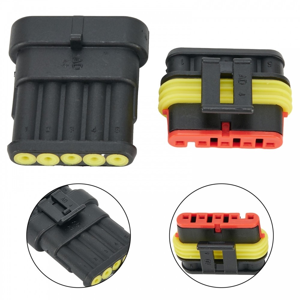 Waterproof Connector Kit for Vehicle Applications Electrical 1 2 3 4 5 ...