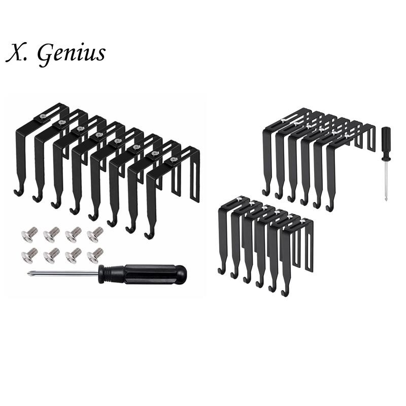 Cubicle Hangers Universal Partition Hanger Set Metal Black Cubicle ...