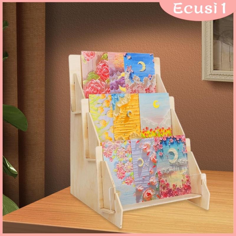 [Ecusi] Greeting Card Display Stand 3 Tier Portable for Vendors ...