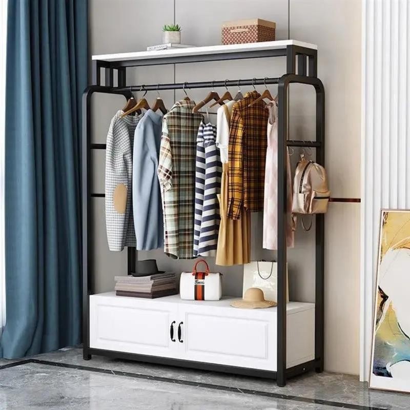 Trendy Clothes Rack Bedroom Multi-Functional Clothes Rack Dormitory New ...