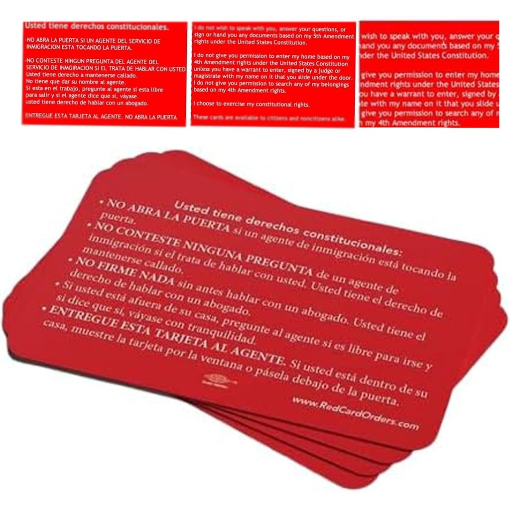 Know Your Rights Card - U.S. Citizenship(5 Cards), Constitutional ...