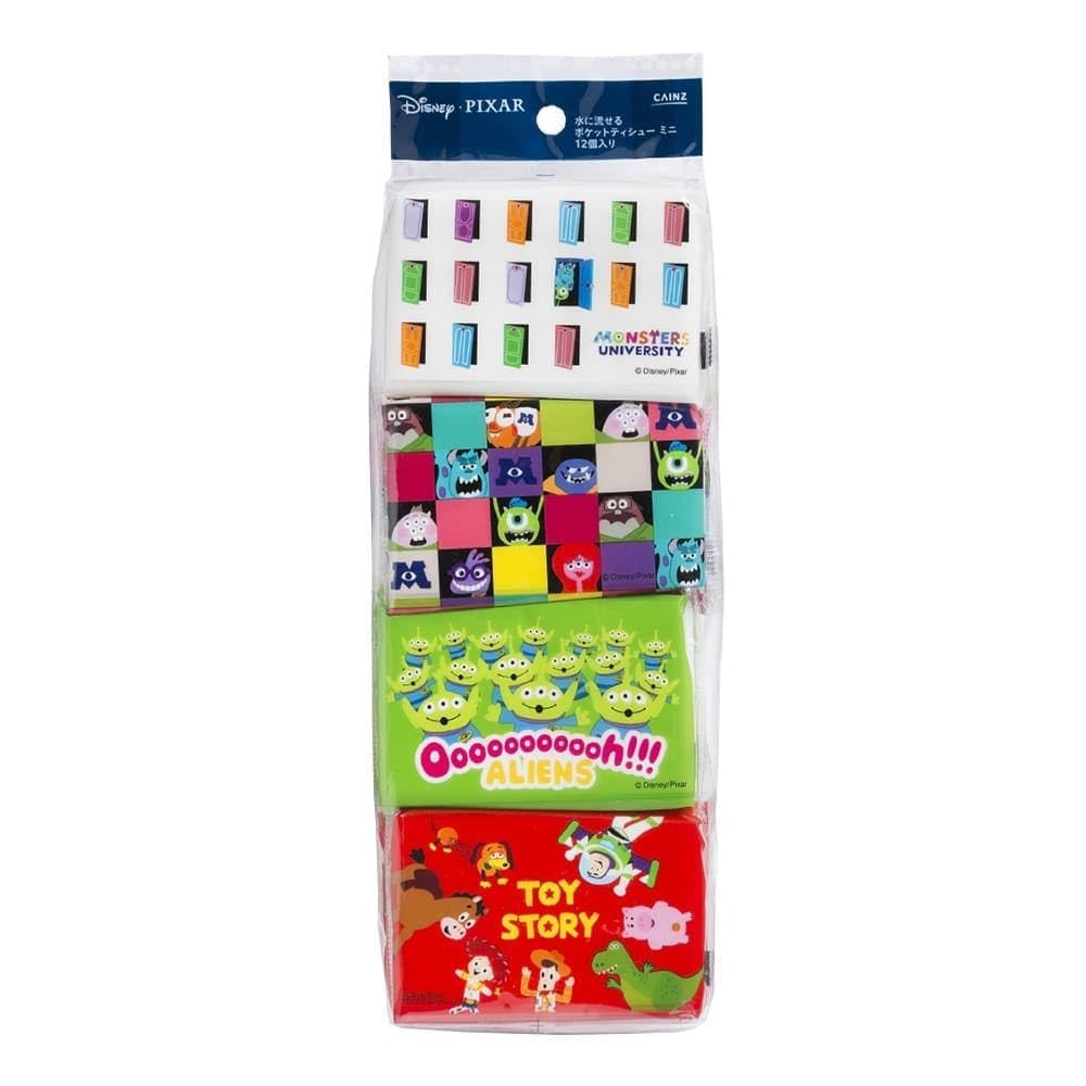 CAINZ Pocket Tissue 8 Packs x 12 - Flushable Mini Character Tissues ...