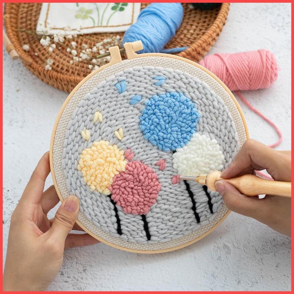 Punch Needle Pen Embroidery Punch Kit Enjoy Your DIY Experience Felting ...